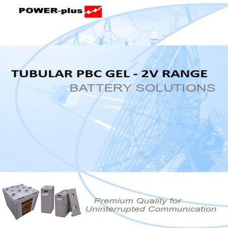Power-plus 2V-PBC GEL Battery-update | PDF