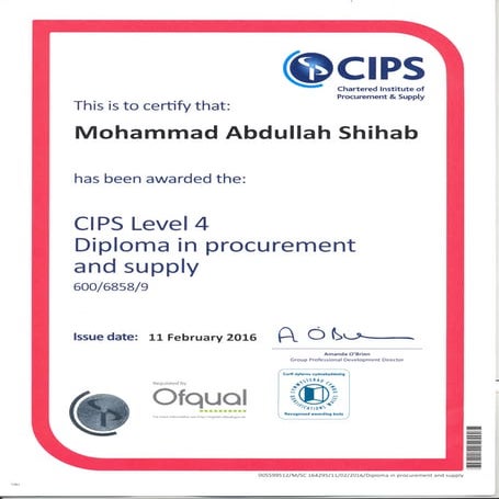 CIPS Level 40001 | PDF
