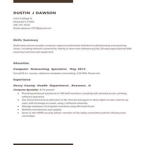 Dustin resume | DOCX