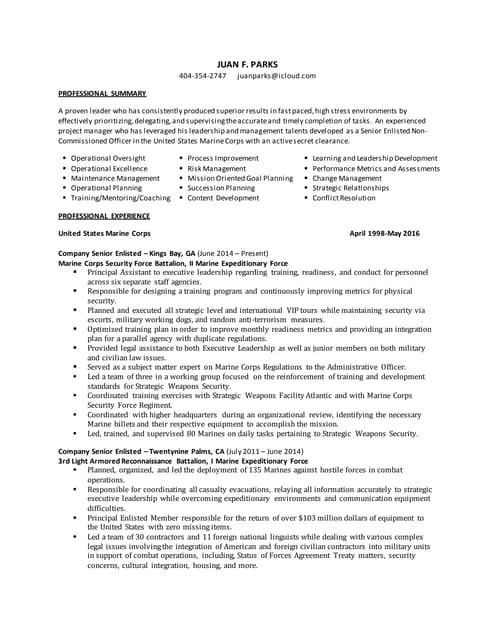 EOD Resume 2 | PDF