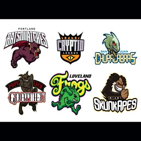 Cryptid sports logos | PPT