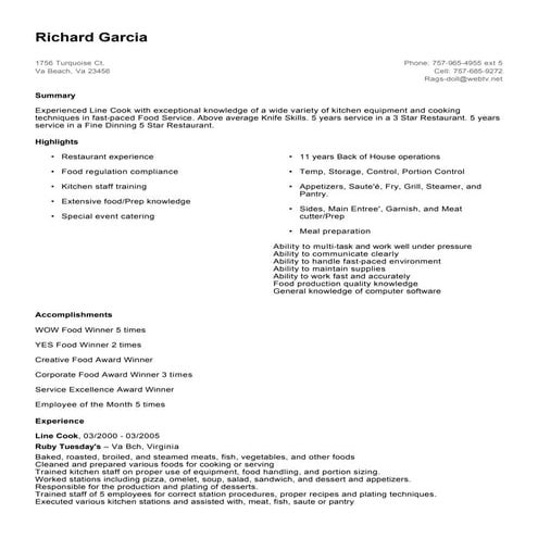 My updated resume | DOCX