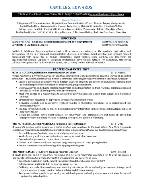 Interactive Resume | PPTX | Non-Profit Organizations | Industries