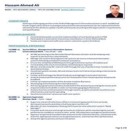 Hossam CV | DOCX