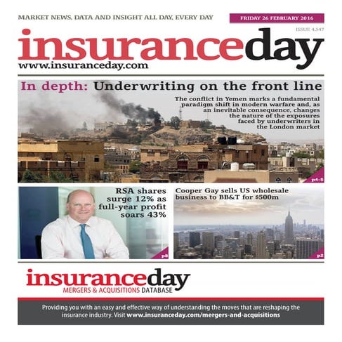 InsuranceDay article 26 February 2016 | PDF
