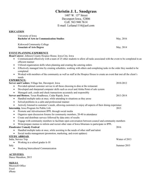 Alex Williams Resume | PDF