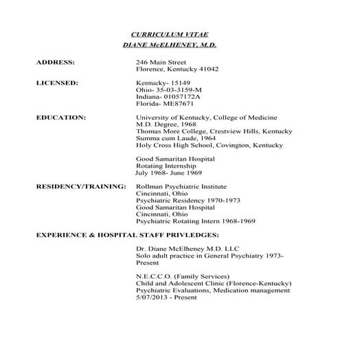 DIANE MCELHENEY-RESUME | DOC
