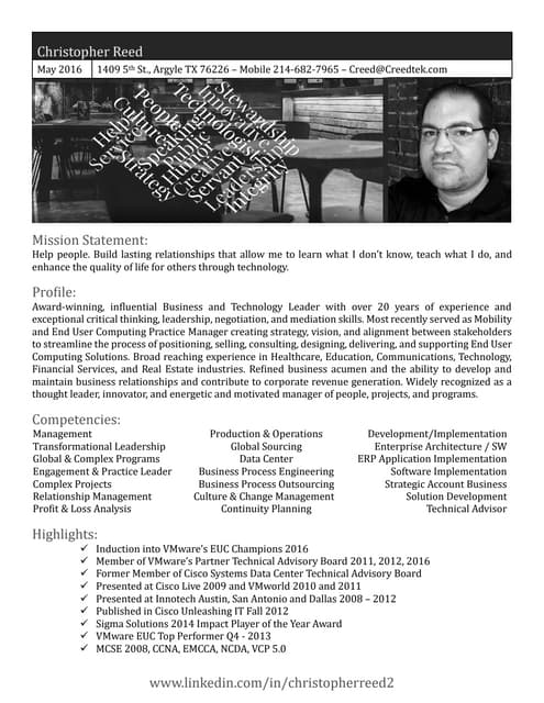 Christopher Reed presentations