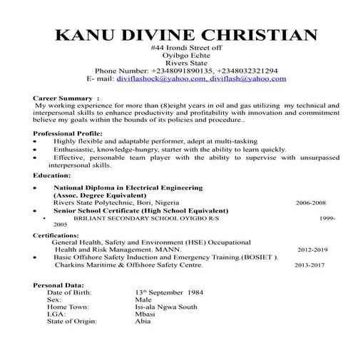 ISAAC AKPAN CV | DOCX