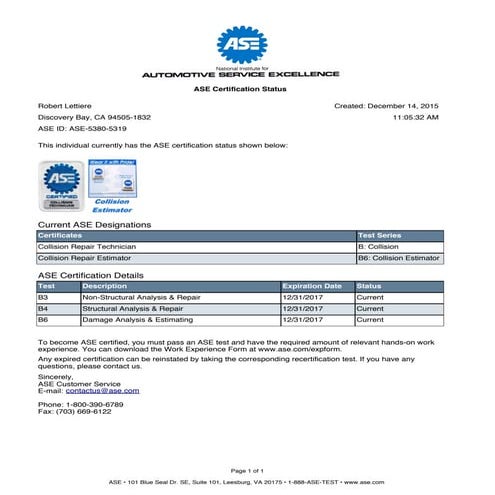 Certification Status-3 | PDF