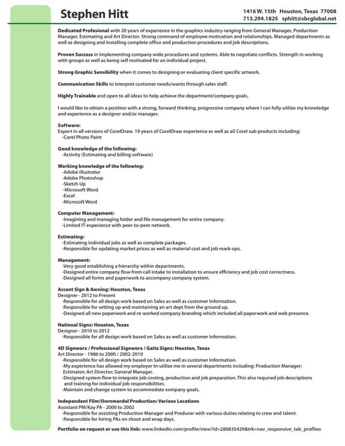 Dan Homerstone CV | PDF