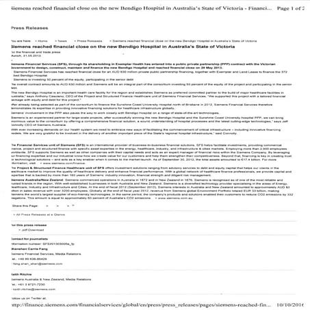 Bendigo Press Release | PDF