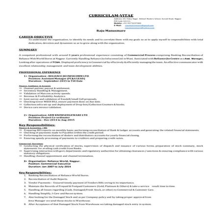 Anil Kumar.S C V | DOC