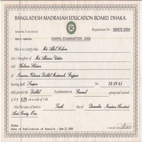 ssc certificate copy