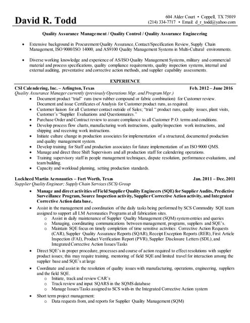 Miguel Torres Resume; 03-17-2016 | PDF | Logistics | Business
