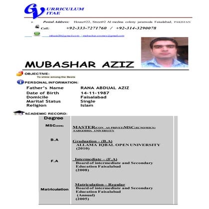 Academic Certificate | PDF