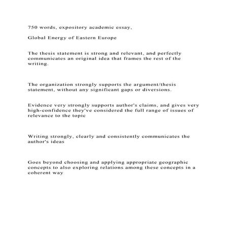 750 words, expository academic essay,Global Energy of Eastern Eu.docx