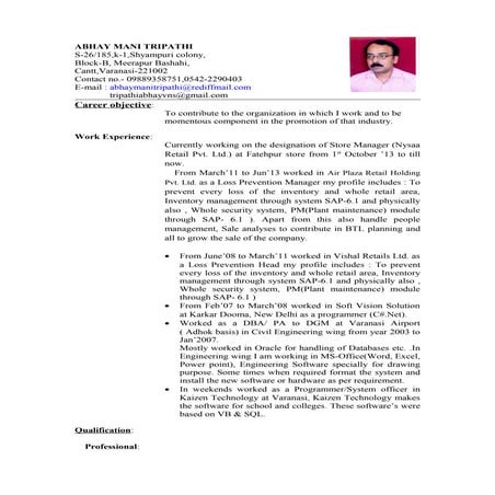 Updated_CV_Abhay | DOC | Databases | Computer Software and Applications