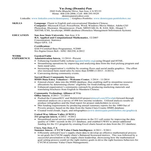 YuJeng_Pan_Resume_2015 | PDF