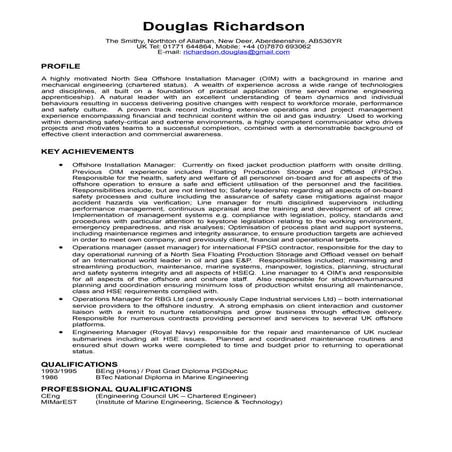 Offshore Installation Manager (OIM) Course | PDF