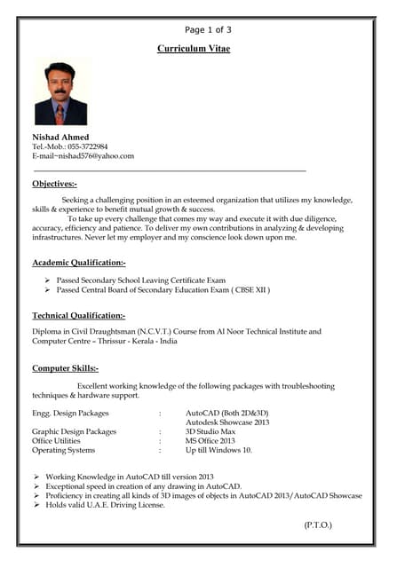 CV BY Hamza Zafar | DOCX