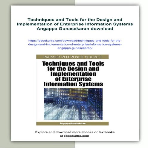 Techniques and Tools for the Design and Implementation of Enterprise ...