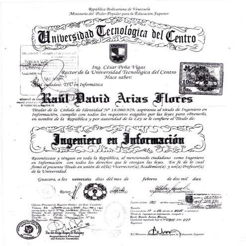 Bachelor Degree in Information Engineering | PDF