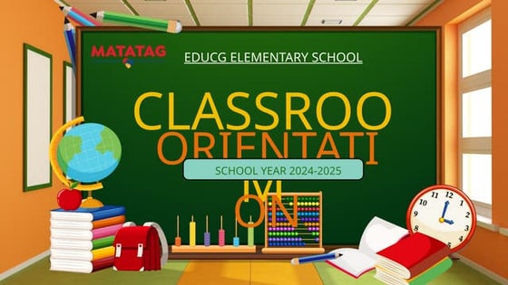 matatag classroom orientation school year 2024-2025 | PPTX | Secondary ...
