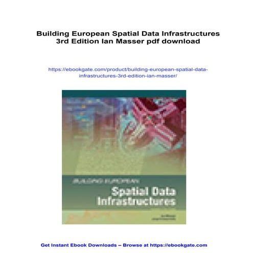 Building European Spatial Data Infrastructures 3rd Edition Ian Masser | PDF