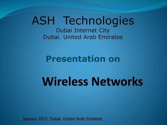 Ash Technologies presentations