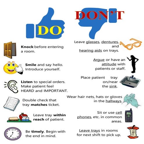 DOs and DON'Ts of Customer Service- portrait | DOCX