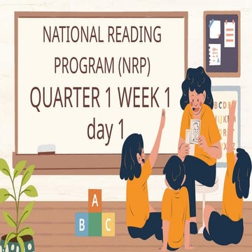 NATIONAL READING PROGRAM WEEK 1 ACTIVITIES | PPTX