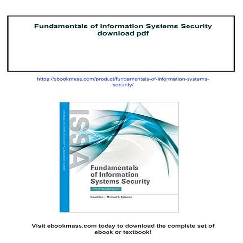 Fundamentals of Information Systems Security | PDF