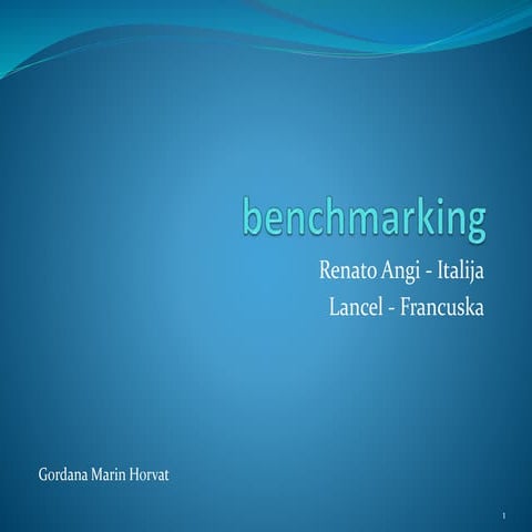benchmarking Renato Angi | PPT