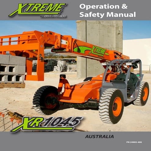 XR1045 Operation Manual (AUS) Rev 01 | PDF