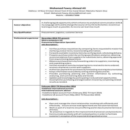 Mohamed. Fawzy.Ahmed-Resume | PDF