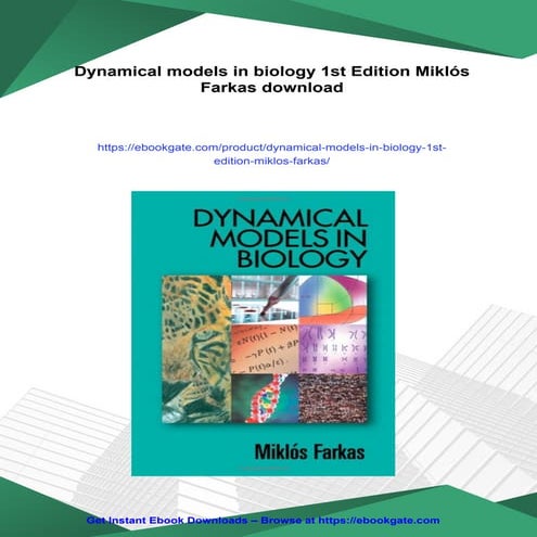 Dynamical Models In Biology 1st Edition Miklós Farkas Pdf