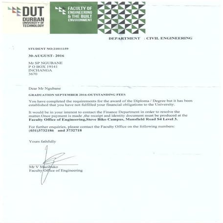 confirmation letter | PDF
