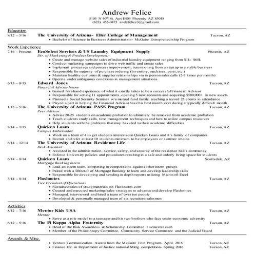 Andrew Felice Resume_11_27_16 | DOCX