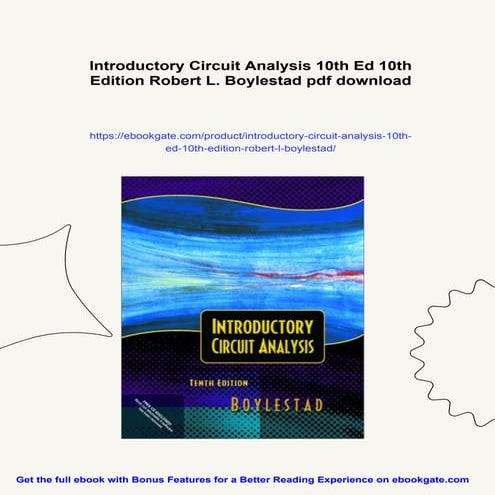 Introductory Circuit Analysis 10th Ed 10th Edition Robert L. Boylestad ...