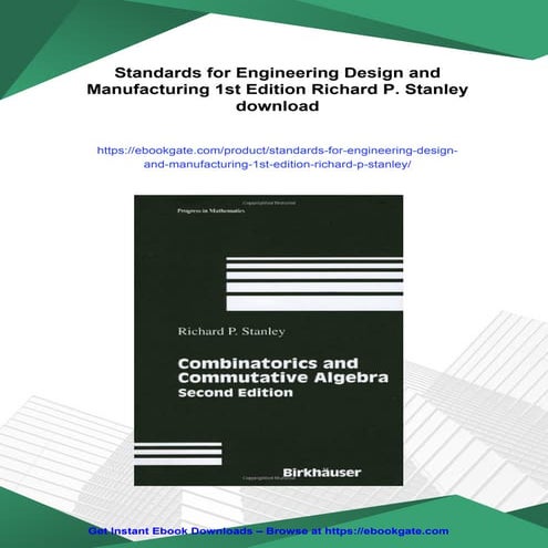 Standards for Engineering Design and Manufacturing 1st Edition Richard ...