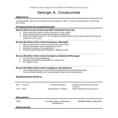 Resume - 2016 - for merge | DOCX | Resume Writing and Advice | Job Search