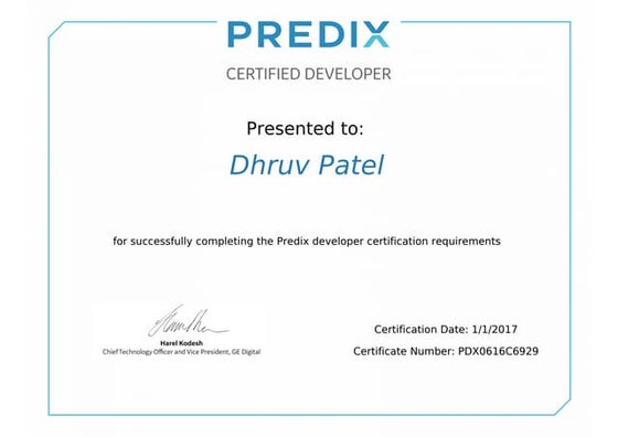 Predix Solution Architect Certificate | PPT