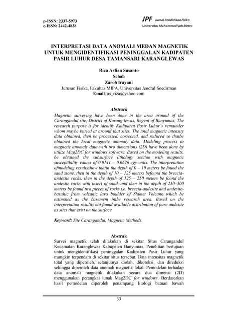 Analisis VES Resistivity dengan IP2WIN | PDF