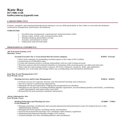 Kristen L. Powers Resume August 2016 | DOCX