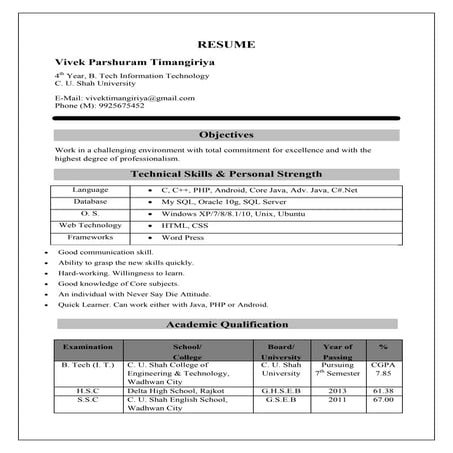 vivek-resume | PDF