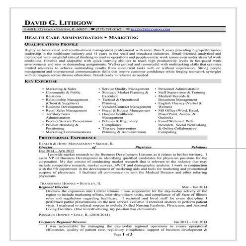 David G. Lithgow - Resume | DOC