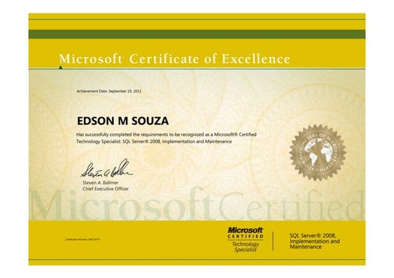 MCTS - Microsoft Certified Technology Spesialist | PPT