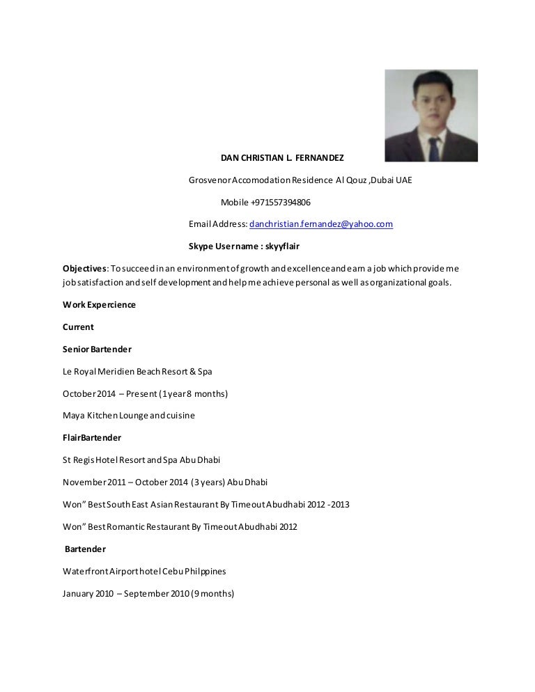 my new singapore CV.