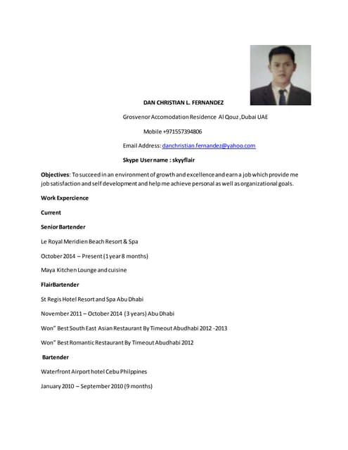 HARRISON singapore cv